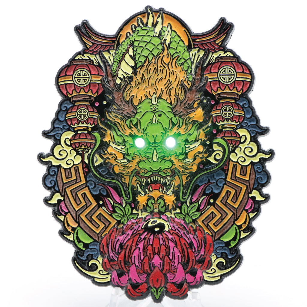 Chinese Dragon Light Up Lapel Pin – PinStopShop