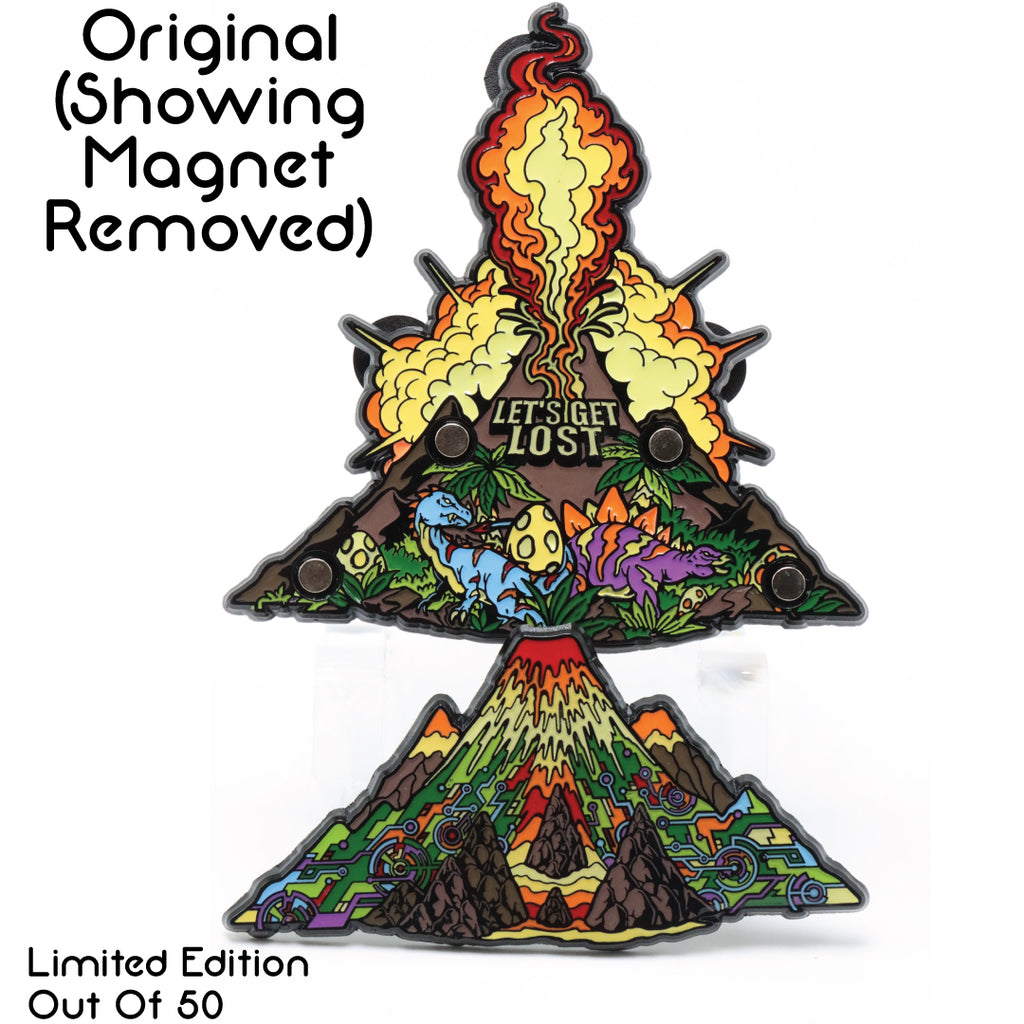 Let's Get Lost 2024 Volcano Magnet Lapel Pin – PinStopShop